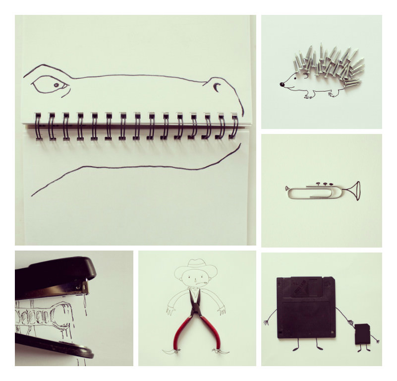 17 Playful Doodles That Incorporate Everyday Objects - Gift Ideas ...